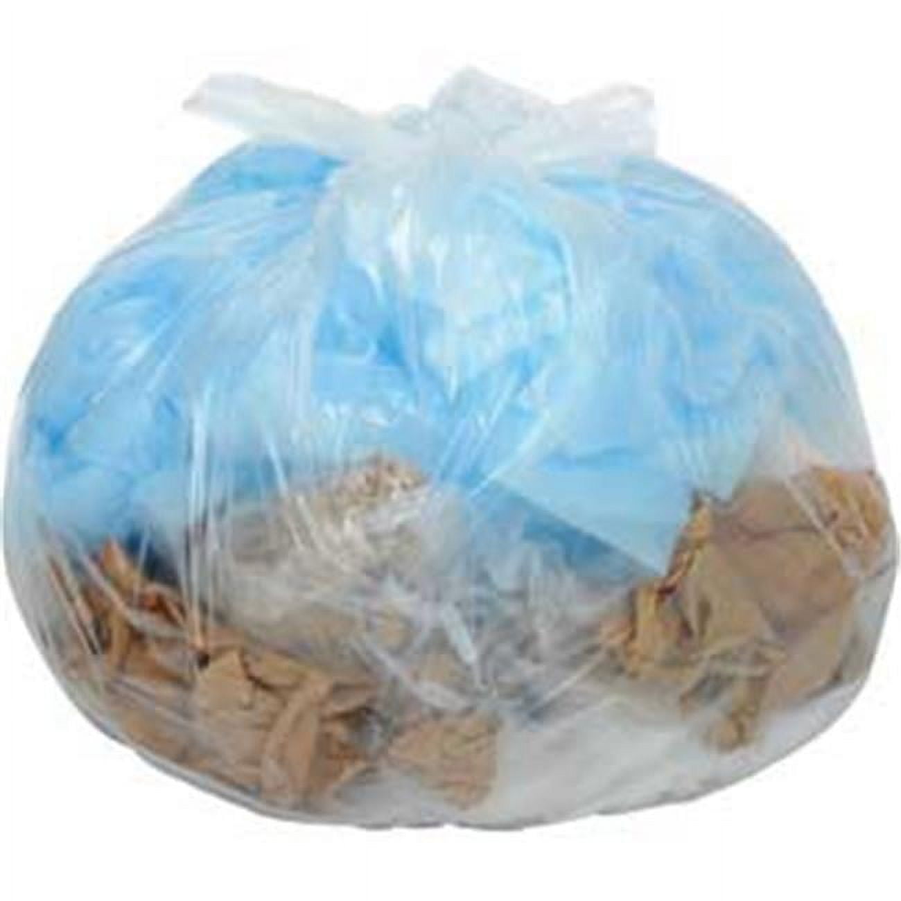 Heavy Duty Clear Trash Bags, 55-60 gal, 1.7 Mil - 100 Per Case ...