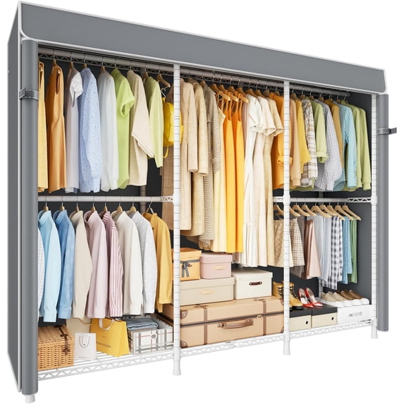 Heavy Duty Closet Organizer System，Freestanding Clothing Racks for ...
