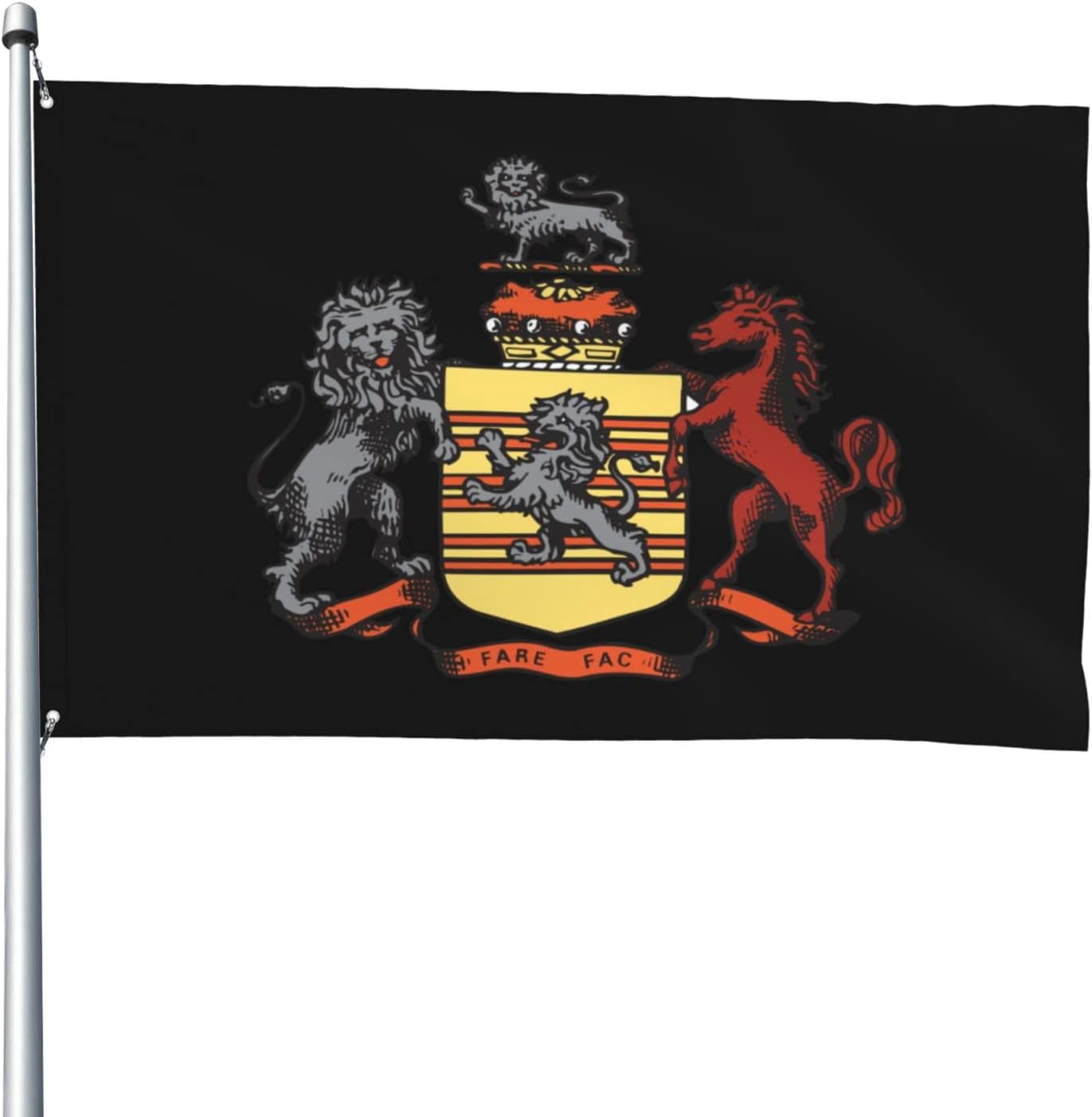 Heavy Duty Coat Of Arms Of Fairfax County, Virginia Flag 4x6 Ft Durable ...