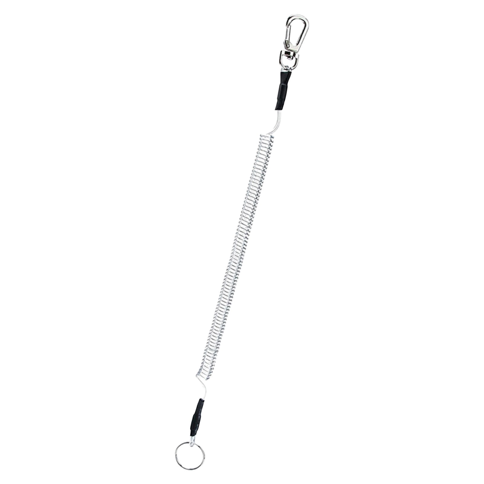 Heavy Duty Coiled Tool Lanyard with Carabiner Clip, Safety Tether for ...