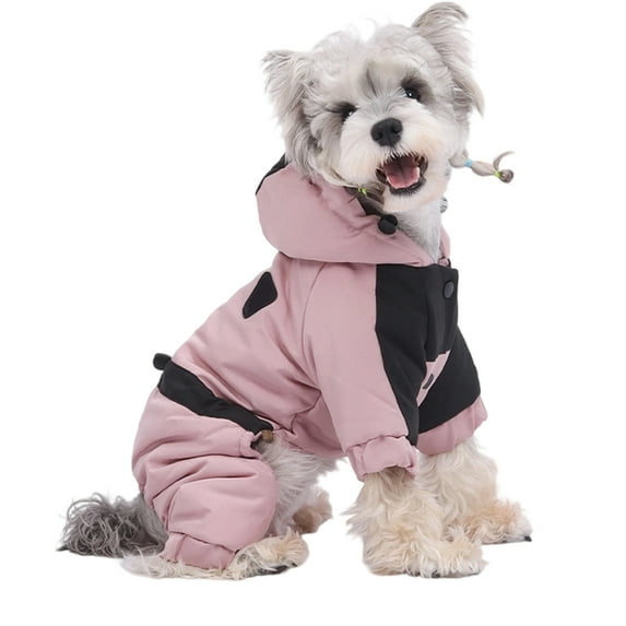 Heavy Duty Cold Weather Pet Suit 4Leg Coverage Windproof Lining Down Jackets For Cold Weather ...