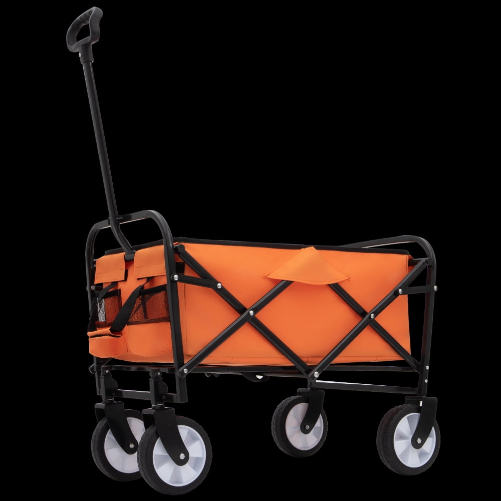 Heavy Duty Collapsible Beach Wagon 225lbs Capacity All-Terrain Wheels ...