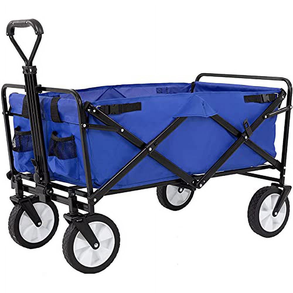 Heavy Duty Collapsible Folding Wagon Cart Utility Outdoor Carts with ...