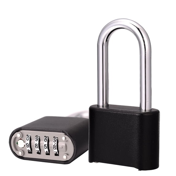 Heavy Duty Combination Lock 4 Digit Resettable Combination Lock with 2. ...