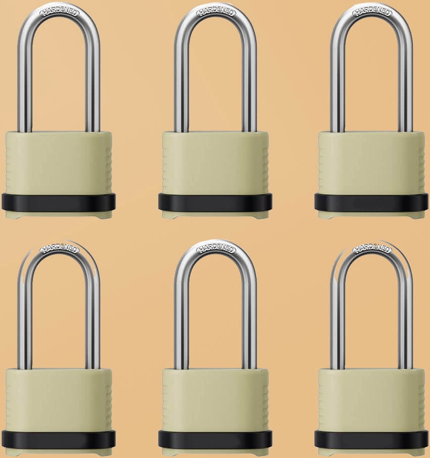 Heavy Duty Combination Padlock, Outdoor Combo Lock Weatherproof, Pad ...