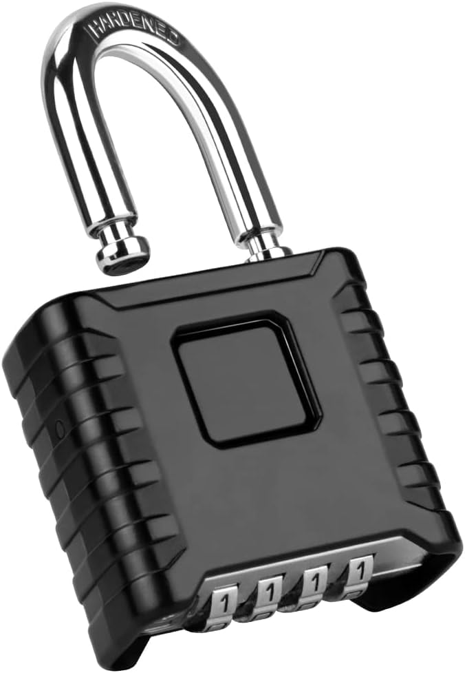 Heavy Duty Combination Padlocks Outdoor 52mm 4 Digit Locker with 8mm ...