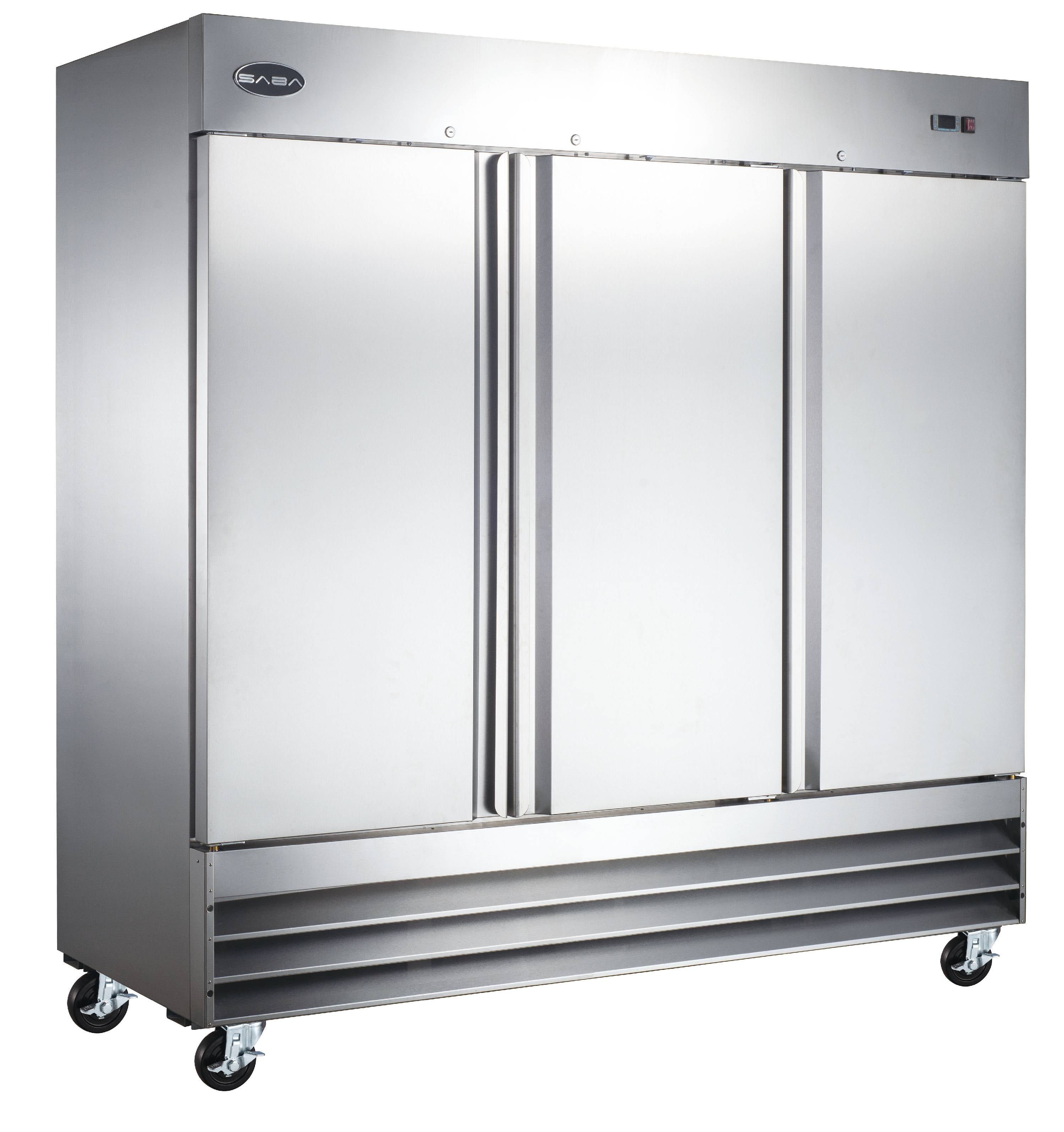 Heavy Duty Commercial 72 cu ft Solid Stainless Steel Reach-In Freezer ...