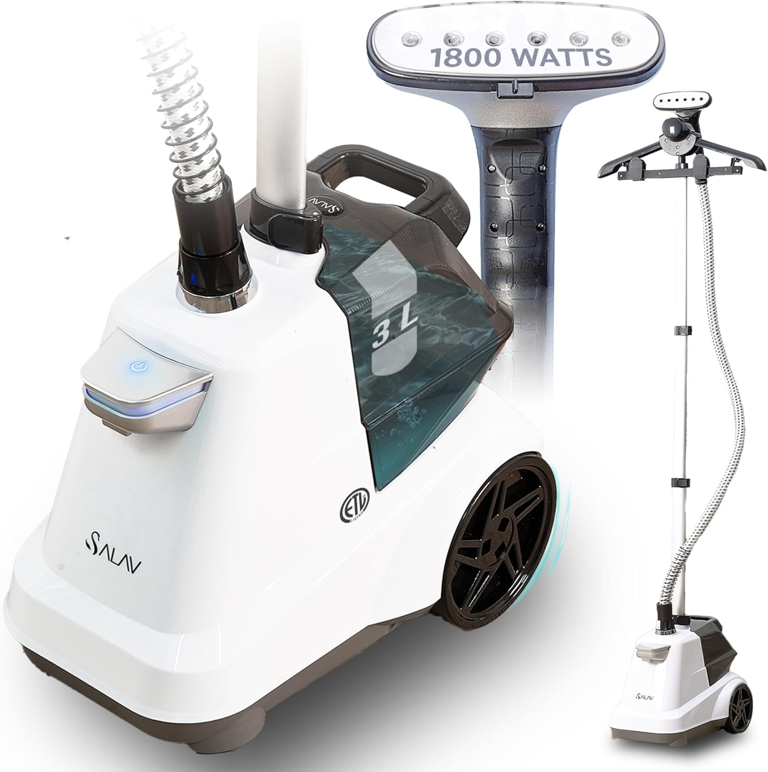 Heavy Duty Commercial Full-Size Garment Steamer with Foot Pedals and ...