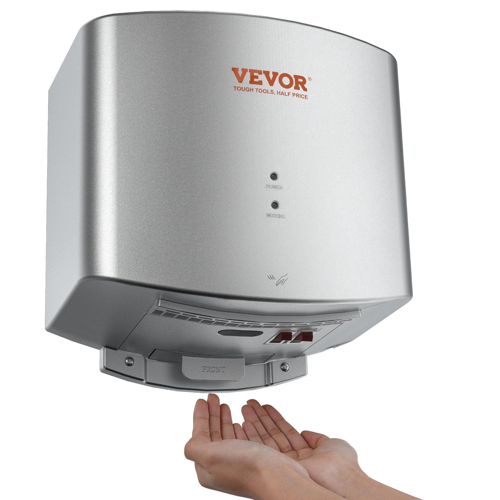 Heavy Duty Commercial Hand Dryer, 1400W High-Speed ABS Hand Blower with ...