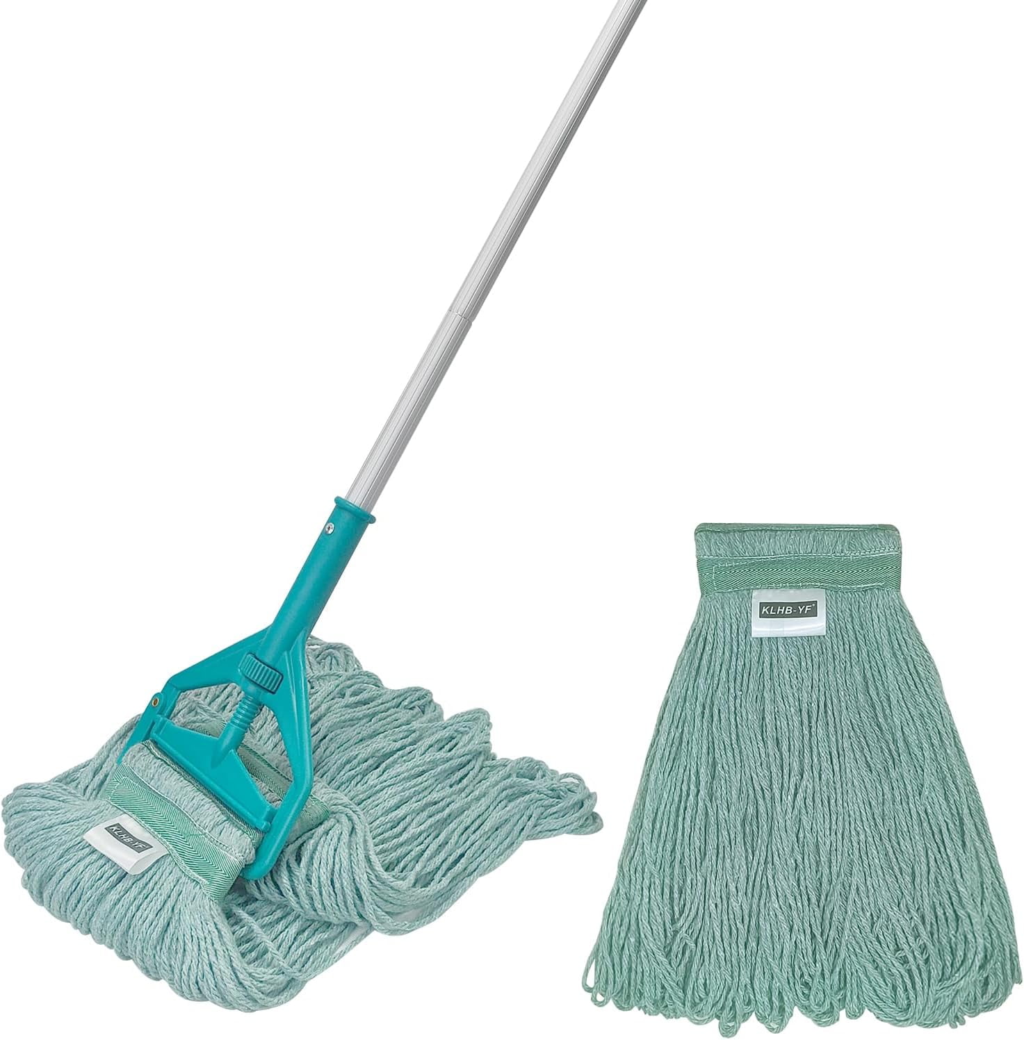 Heavy Duty Commercial Mop with Cotton Strings, Looped-End Design, 61 ...