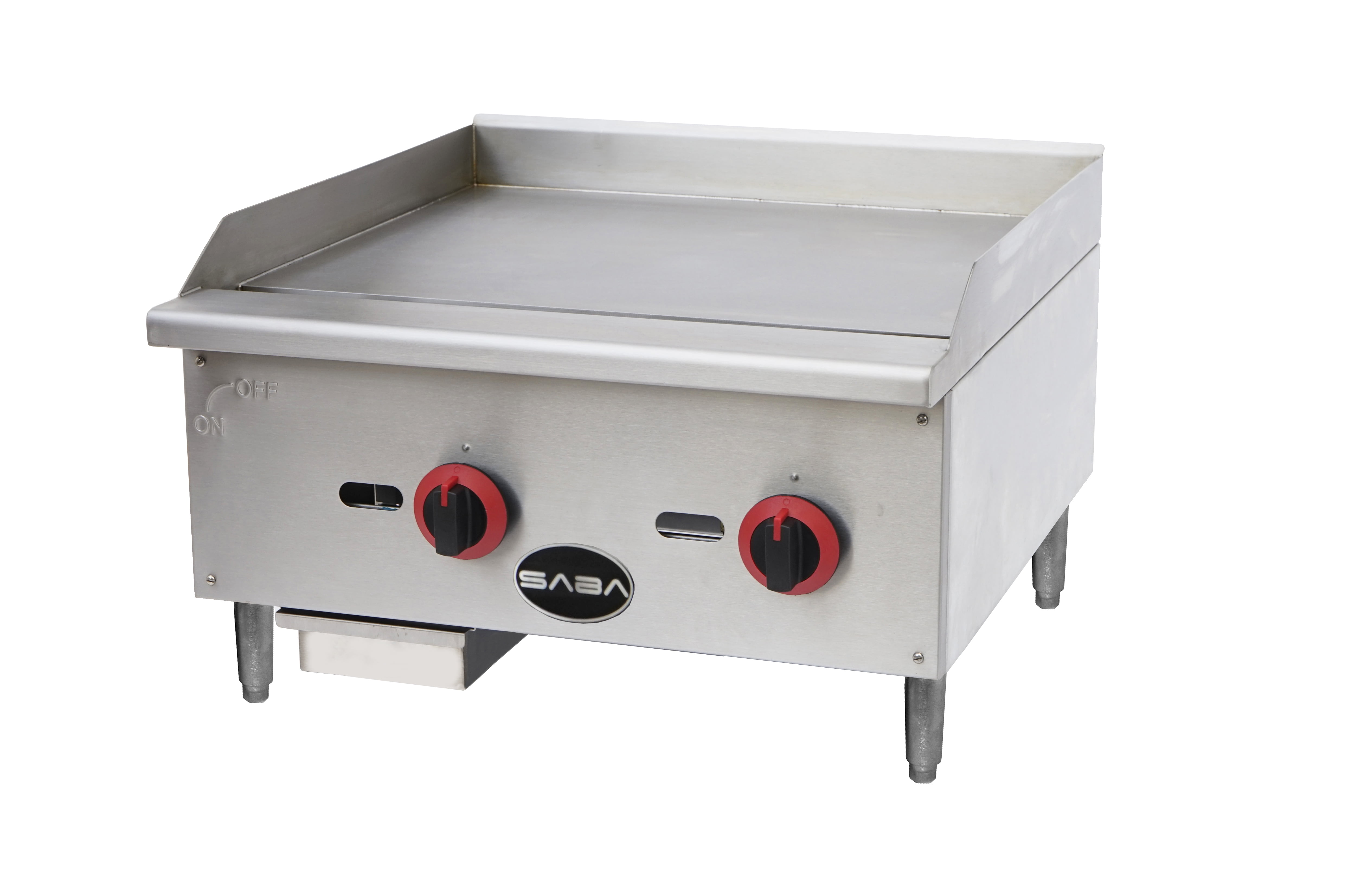 Heavy Duty Commercial Stainless Steel 24" Gas Griddle - Walmart.com