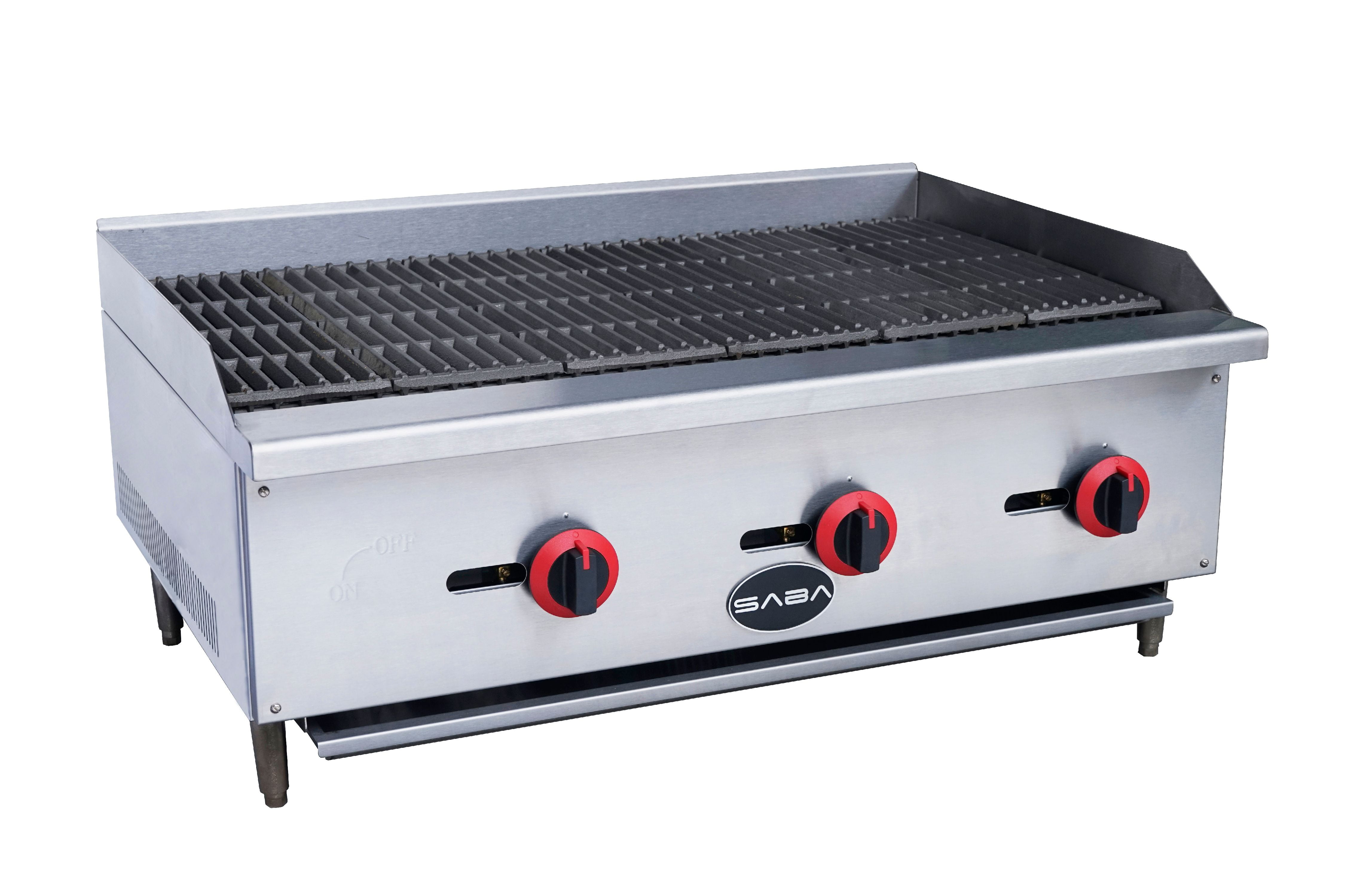 Heavy Duty Commercial Stainless Steel 36" Gas Charbroiler - Walmart.com