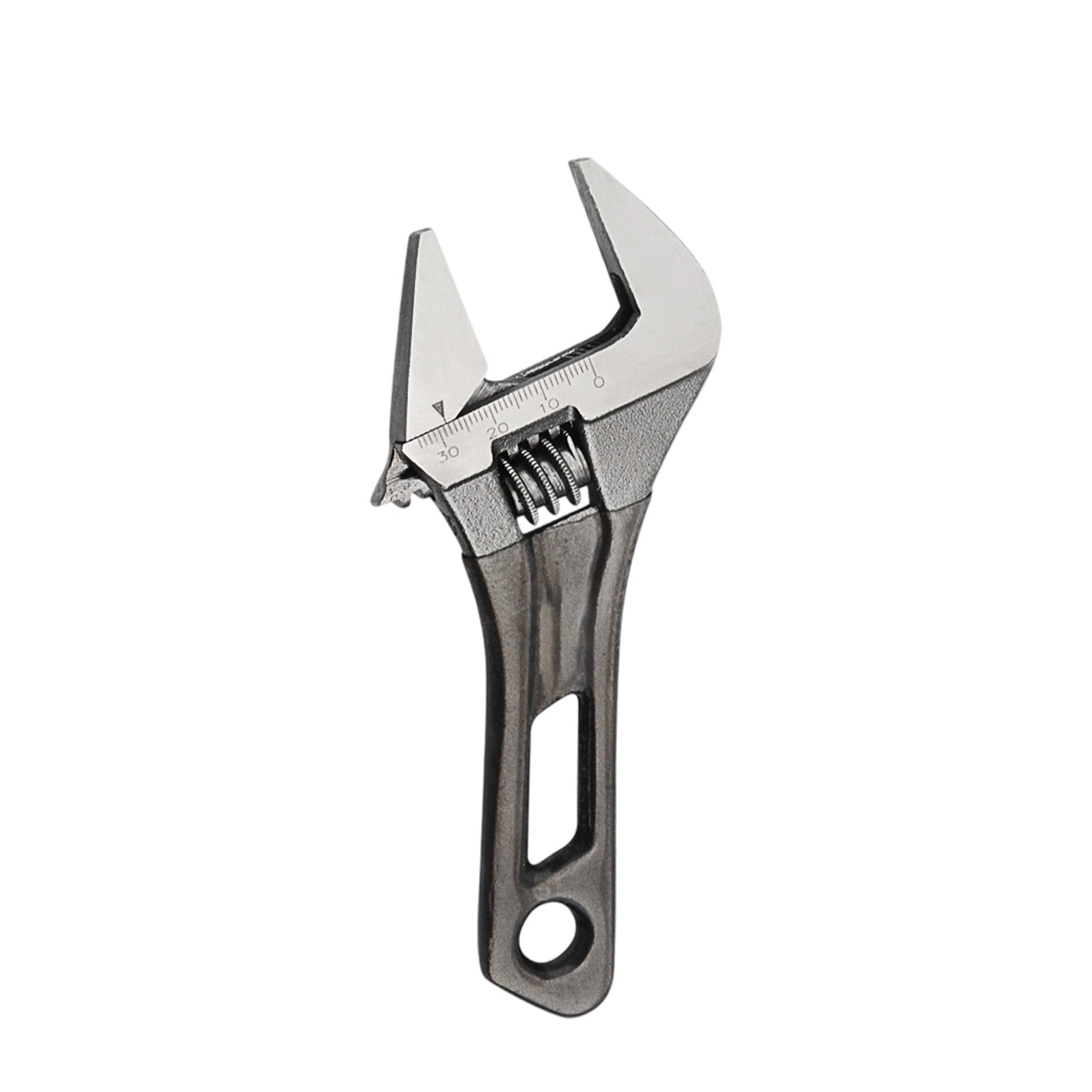 Heavy Duty Compact Adjustable Wrench Spanner With Wide Jaw Short Handle ...