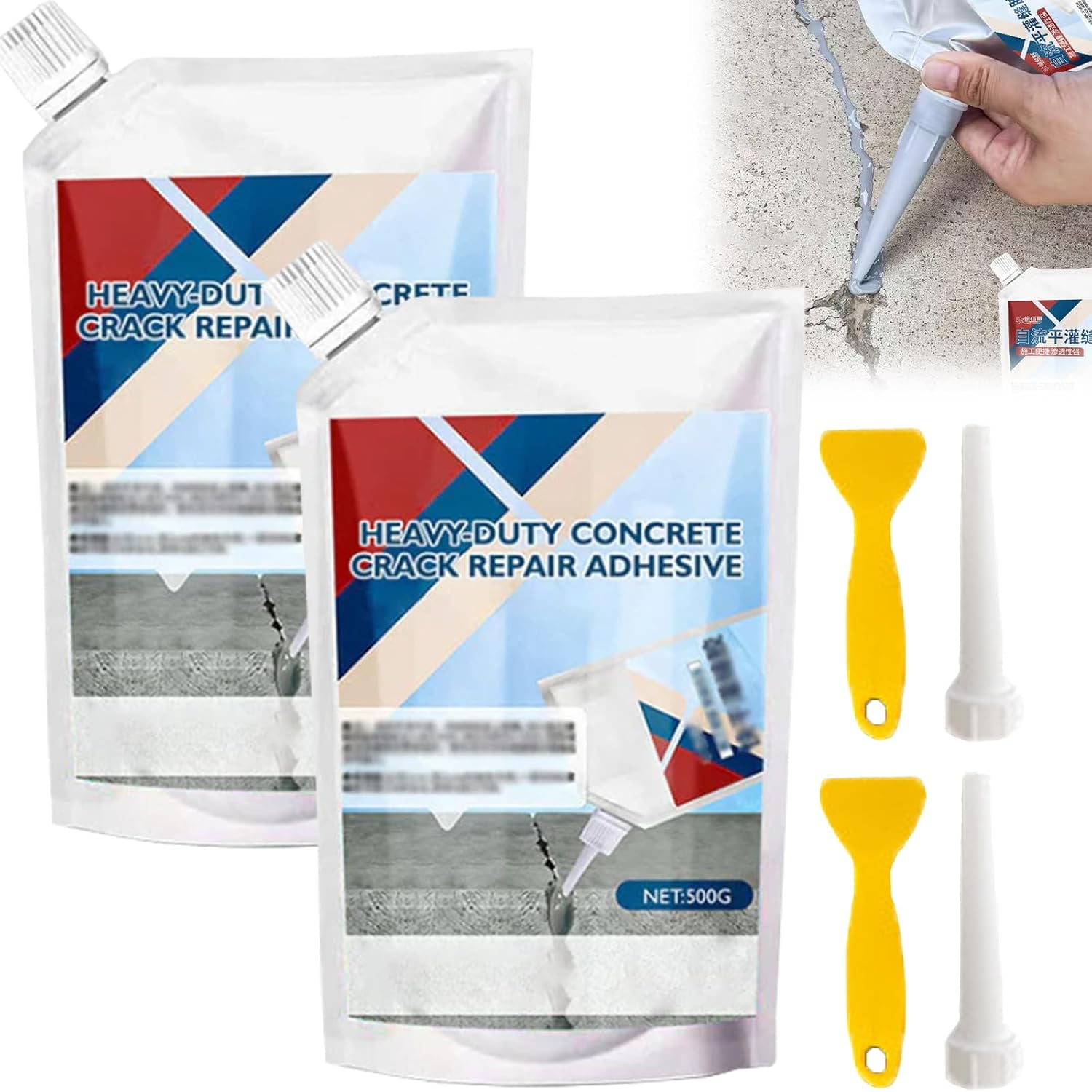Heavy-Duty Concrete Crack Repair Adhesive, Self Leveling Concrete Crack ...