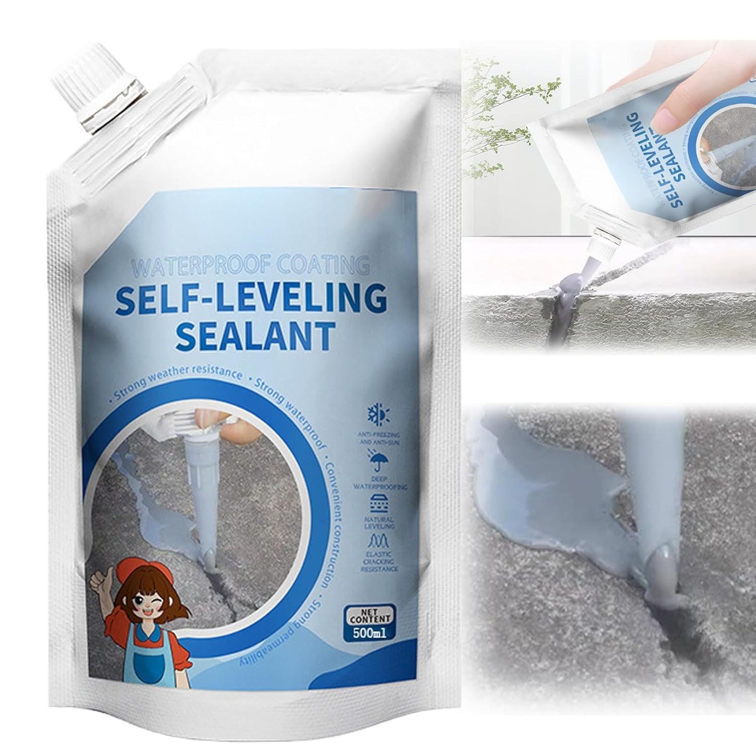 Heavy Duty Concrete Crack Repair Adhesive - Waterproof Magic Crack ...