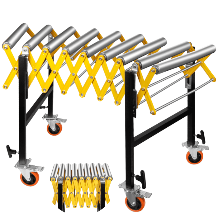 Heavy-Duty Conveyor Roller 50in Foldable, with Removable Universal ...