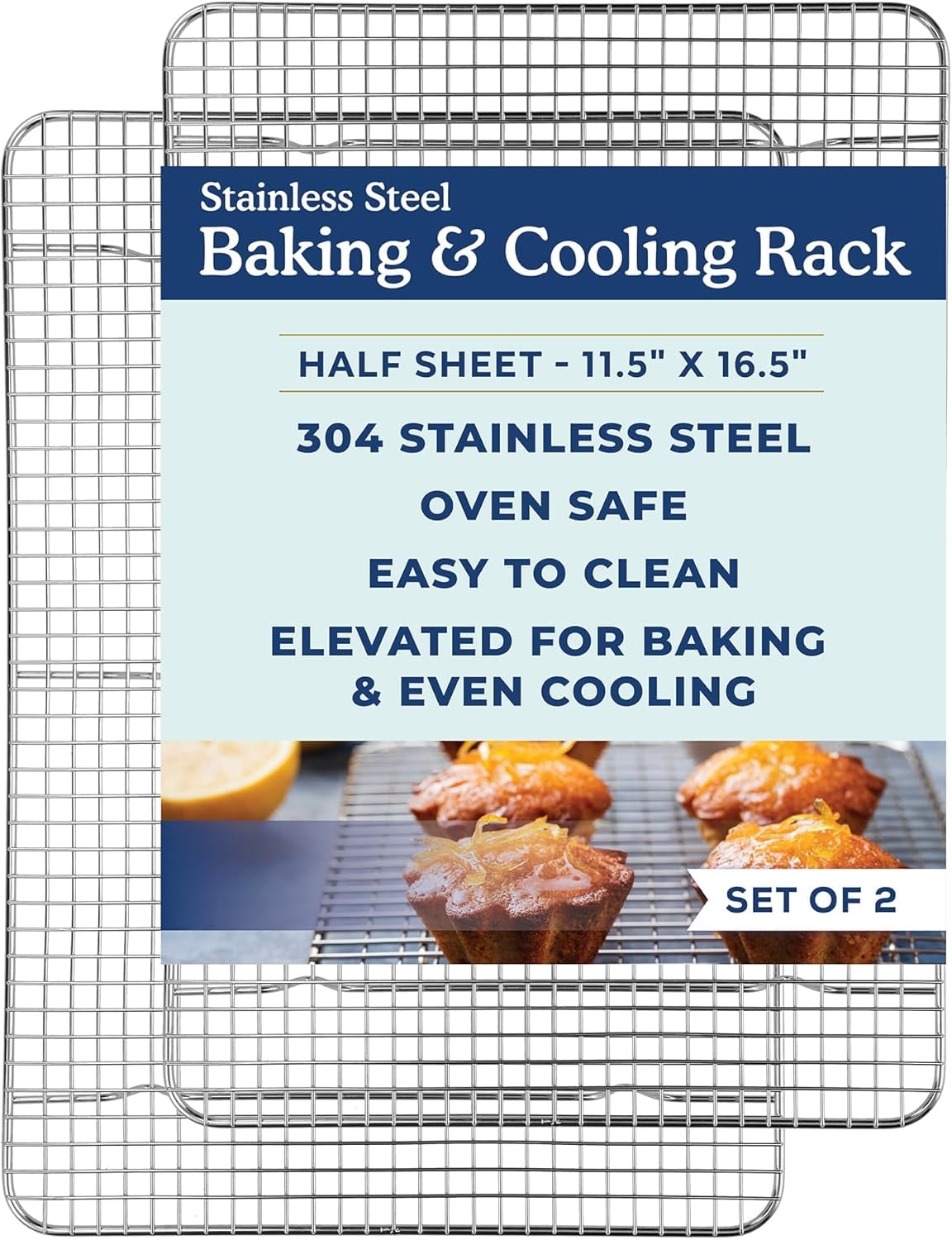 Heavy Duty Cooling Rack for Cooking and Baking - Professional Grade ...