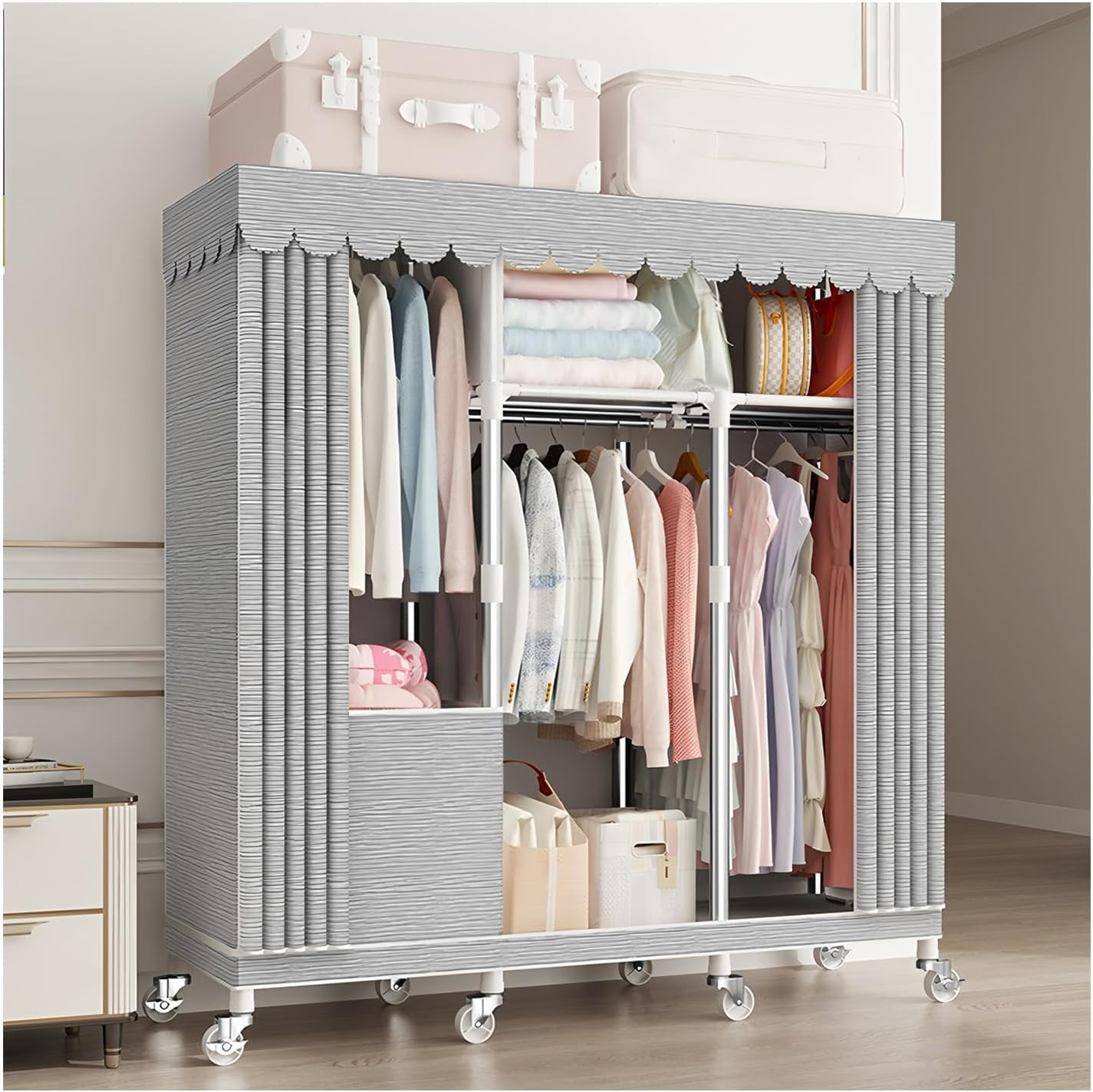 Portable Closet With Wheels