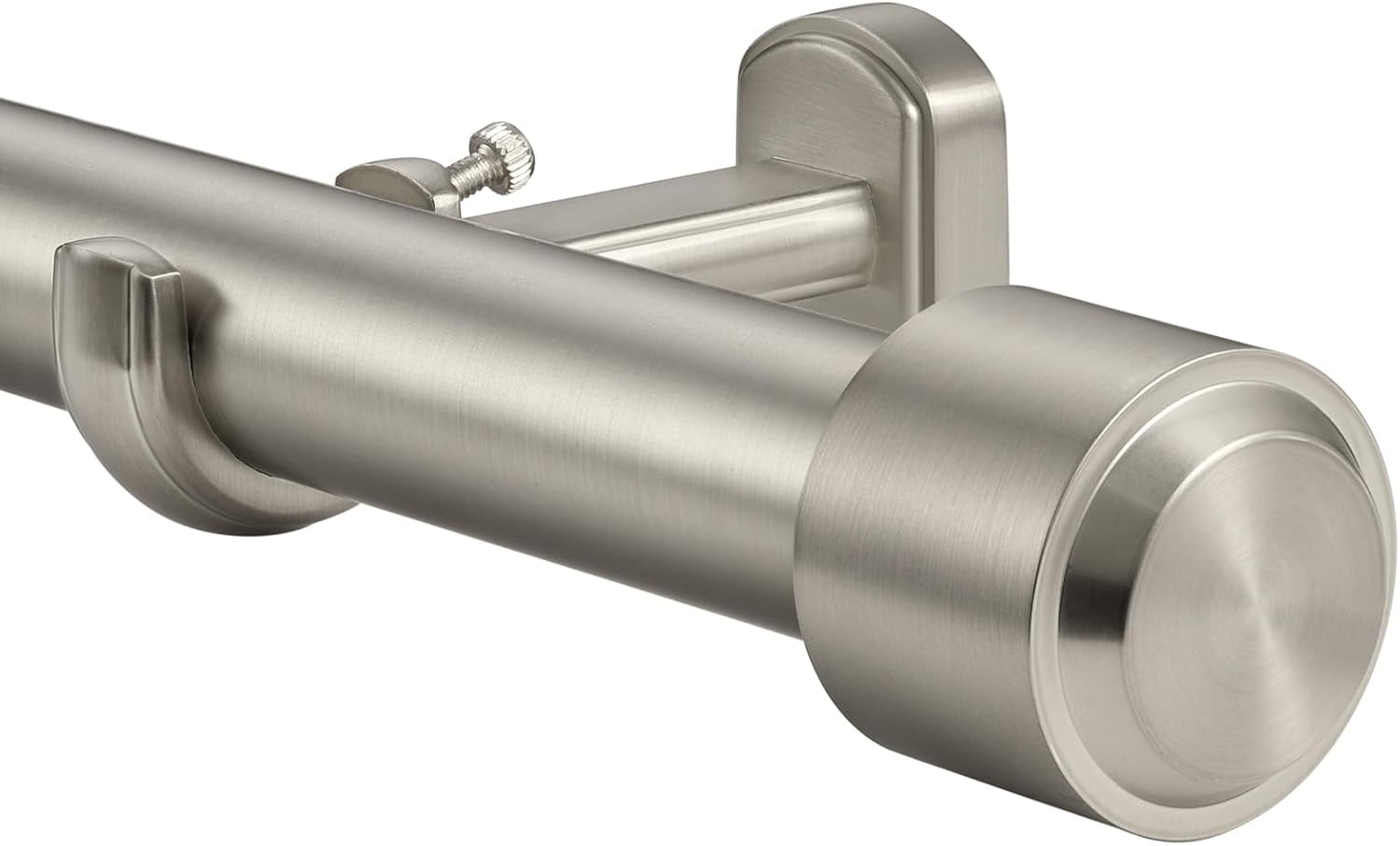 Heavy Duty Curtain Rods, 1 1/8 Inch Diameter Single Curtain Rod 144 ...