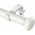 Heavy Duty Curtain Rods for Windows 72 to 144 Inches, White Adjustable ...
