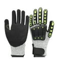 Heavy Duty Cut Resistant Gloves Anti Impact Vibration Oil Safety Work ...