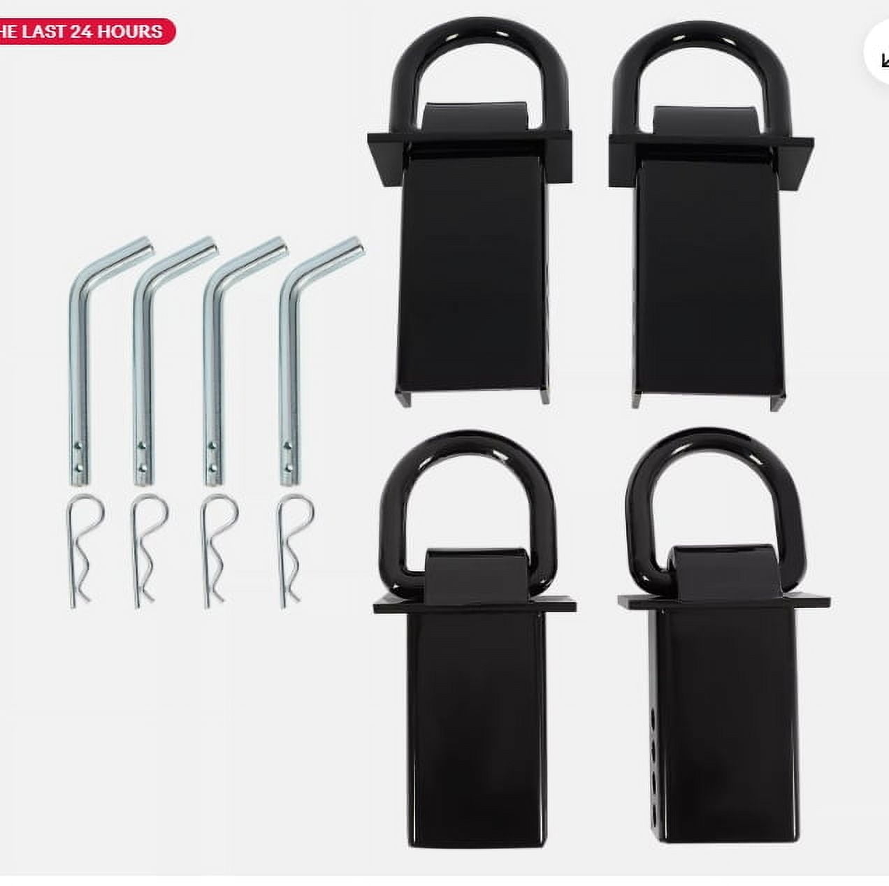 Heavy Duty D-Ring Tie-Down Anchors, Powder Black Finish For Flatbed ...