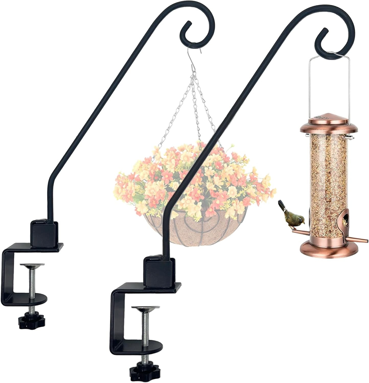 Heavy Duty Deck Hook,Courtyard Decoration,Pole 16.5”Long Metal Deck ...