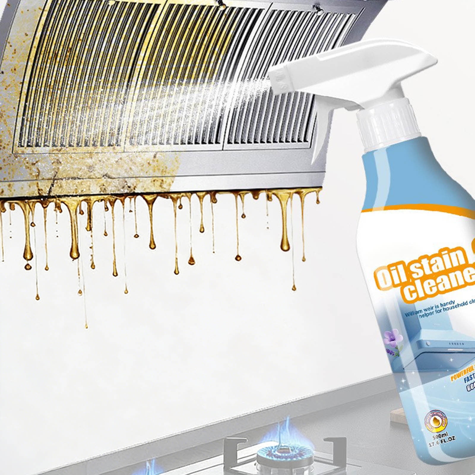 Heavy Duty Degreaser Cleaner, Powerful Kitchen Degreaser Spray for ...