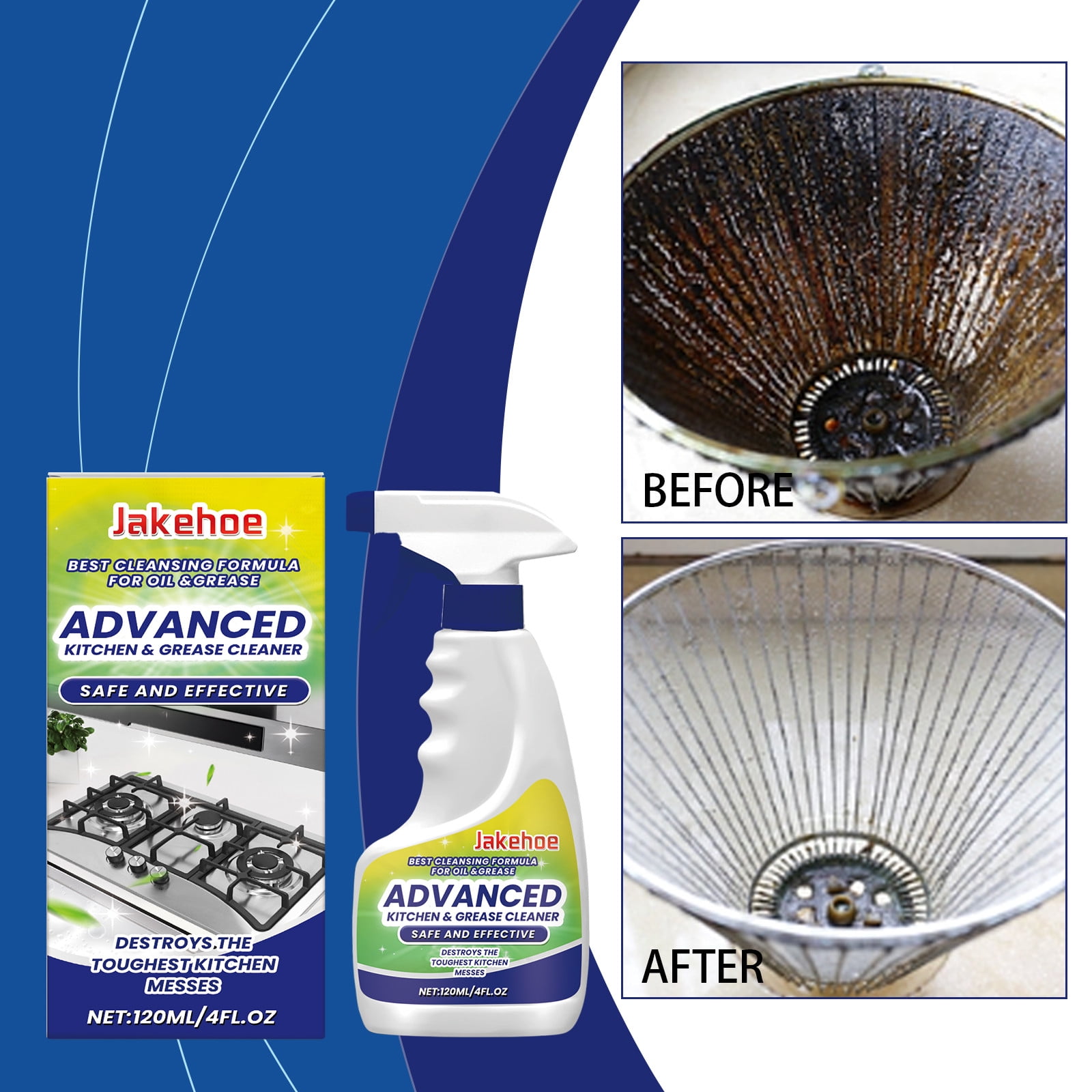 Heavy Duty Degreaser Spray, Powerful Foam Cleaner for Tough Grease, Oil ...