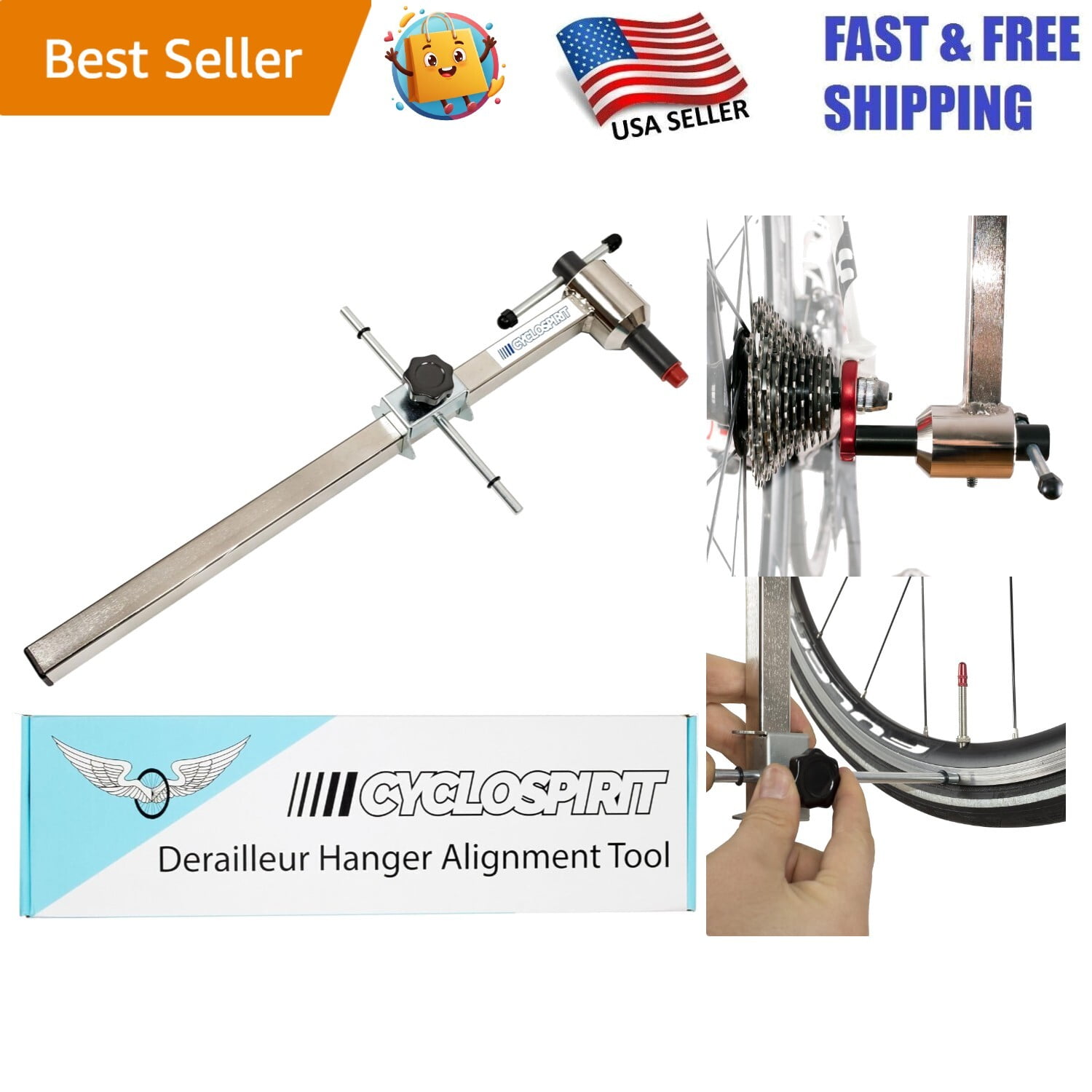 Heavy-Duty Derailleur Hanger Alignment Tool – Compatible with 20-29 ...