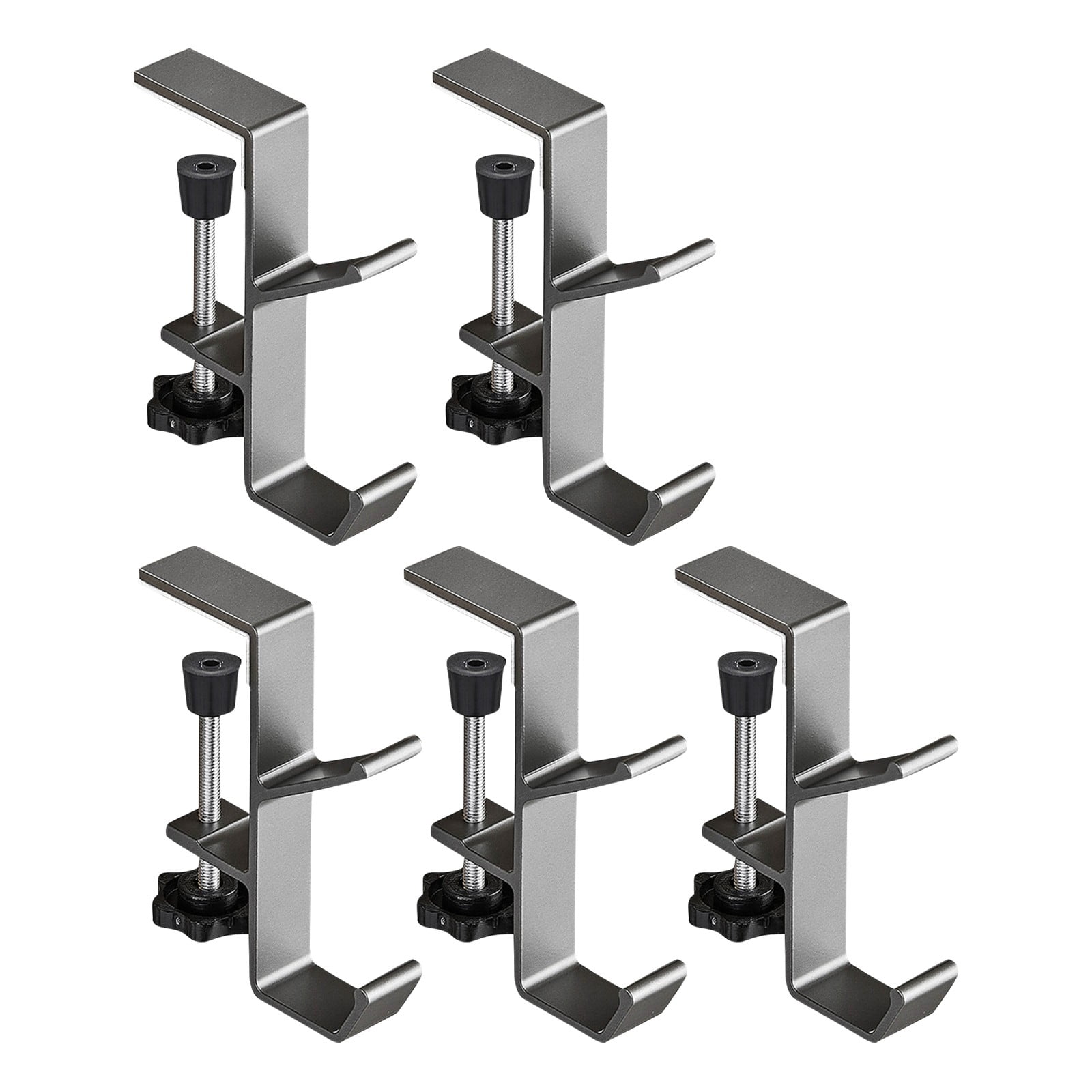 Heavy-Duty Desk Clamp Hooks, 5-Pack Adjustable Metal C-Clamps for ...