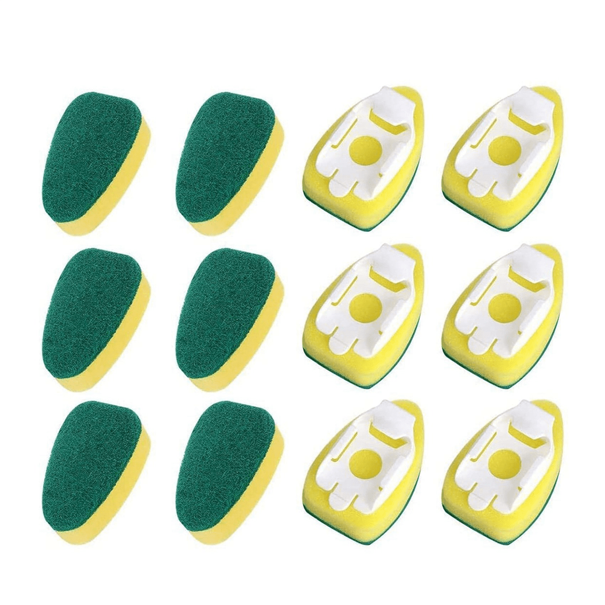 Heavy Duty Dish Wand Brush Sponge Refills Replacement Heads for Kitchen ...