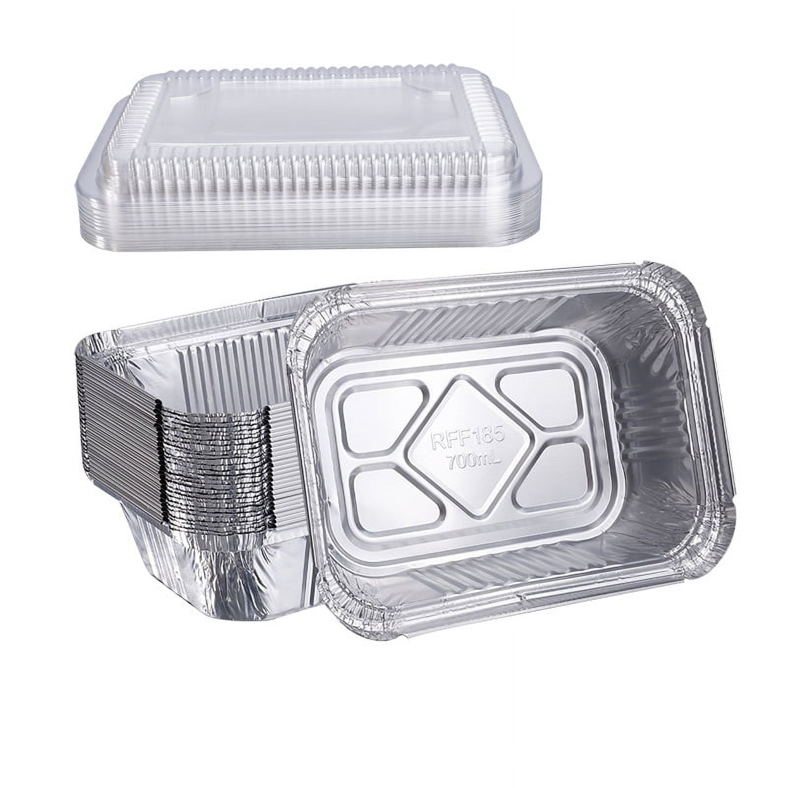 Heavy Duty Disposable Aluminum Rectangular Foil Pans With Lid ...