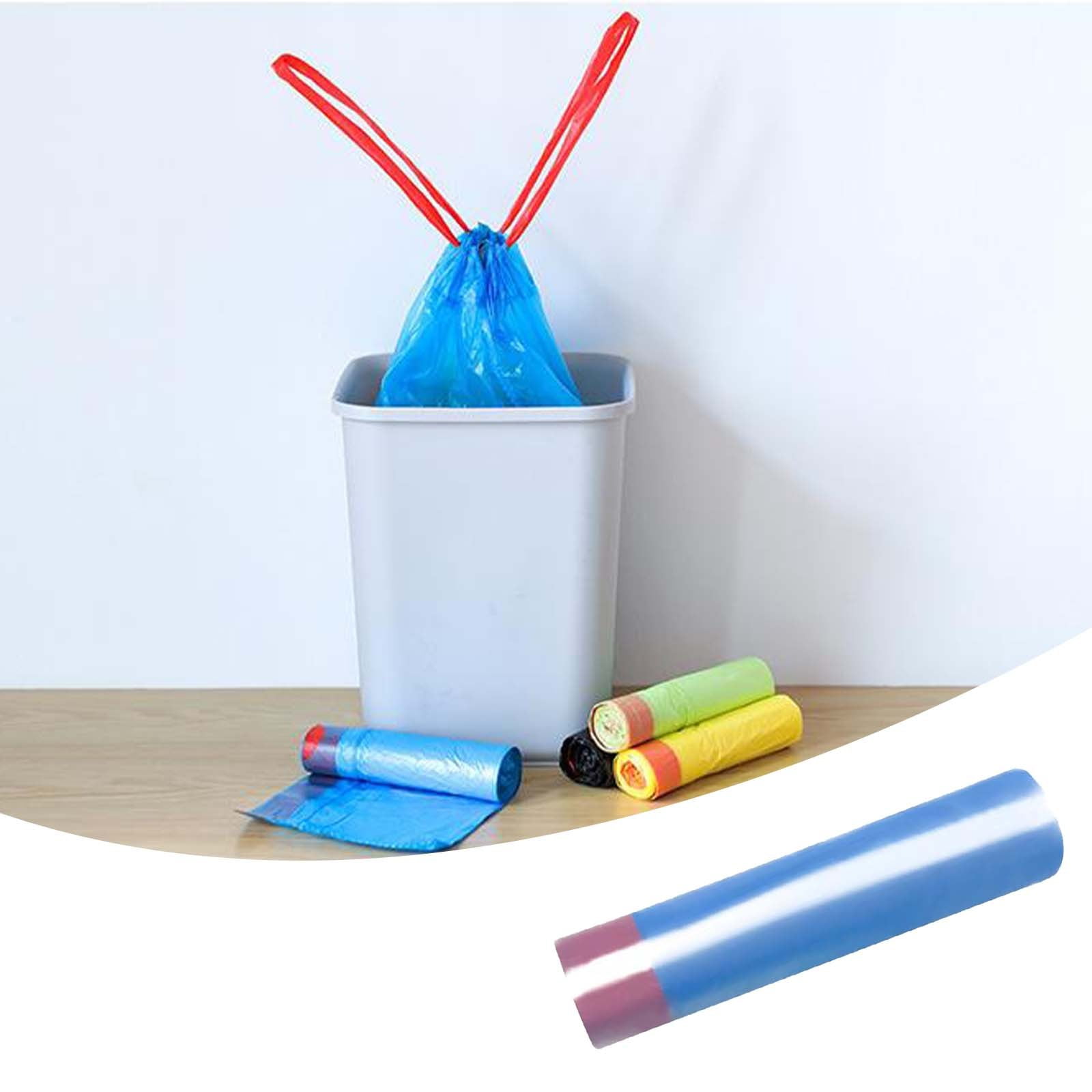 Heavy-Duty Disposable Garbage Bags, Flat-Seal Rolled Trash Liners for ...
