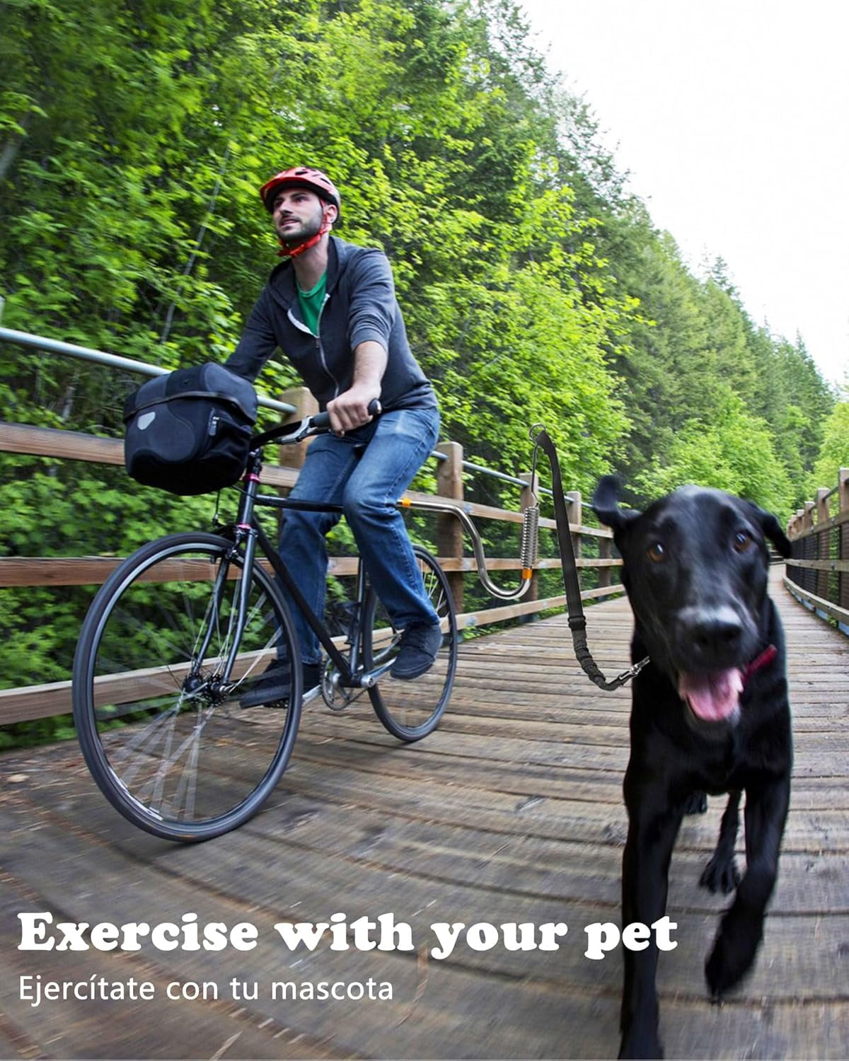 Heavy Duty Dog Bike Leash Attachment Hands Free Dog Bicycle Leash for ...