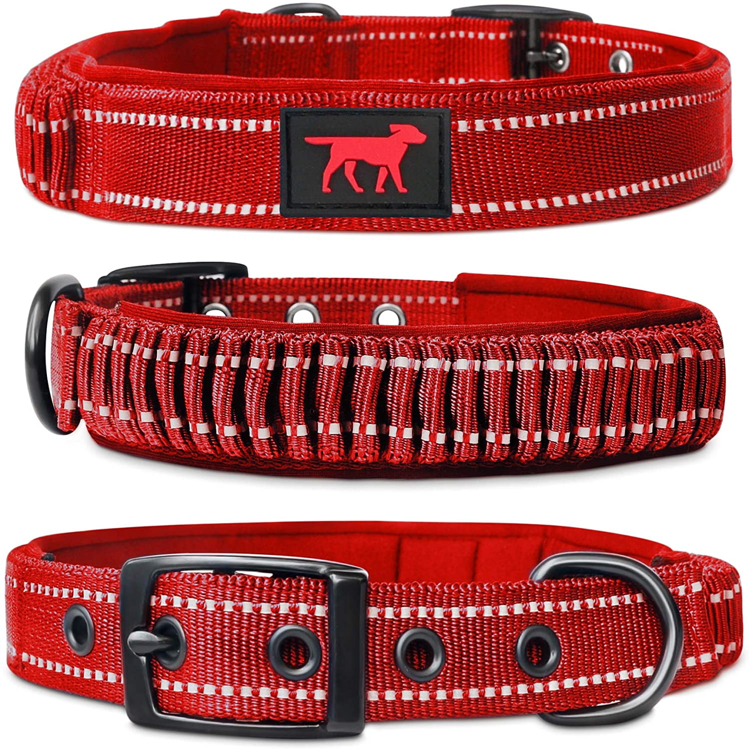 Heavy Duty Dog Collar with Handle | Ballistic Nylon Heavy Duty Collar ...