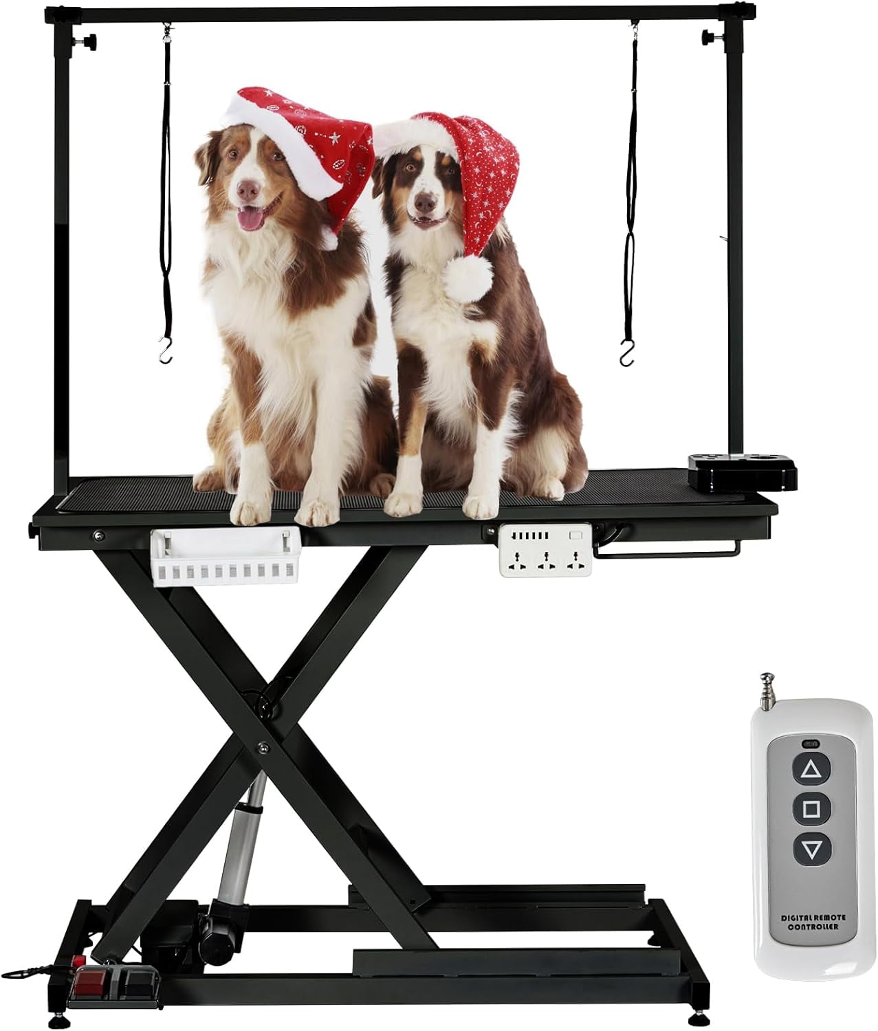 Heavy Duty Dog Grooming Table, 50'' Electric Grooming Table for Dogs ...