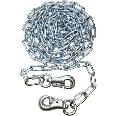 Prevue Pet Products Heavy Duty Dog Tie-Out Chain, 20 ft, Stainless ...