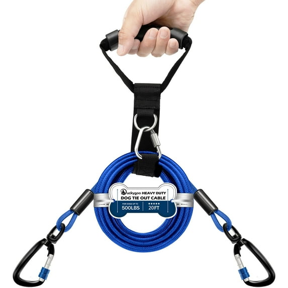 Heavy Duty Dog Tie Out Cable-Dog Leads for Yard & Camping, Rust Proof ...