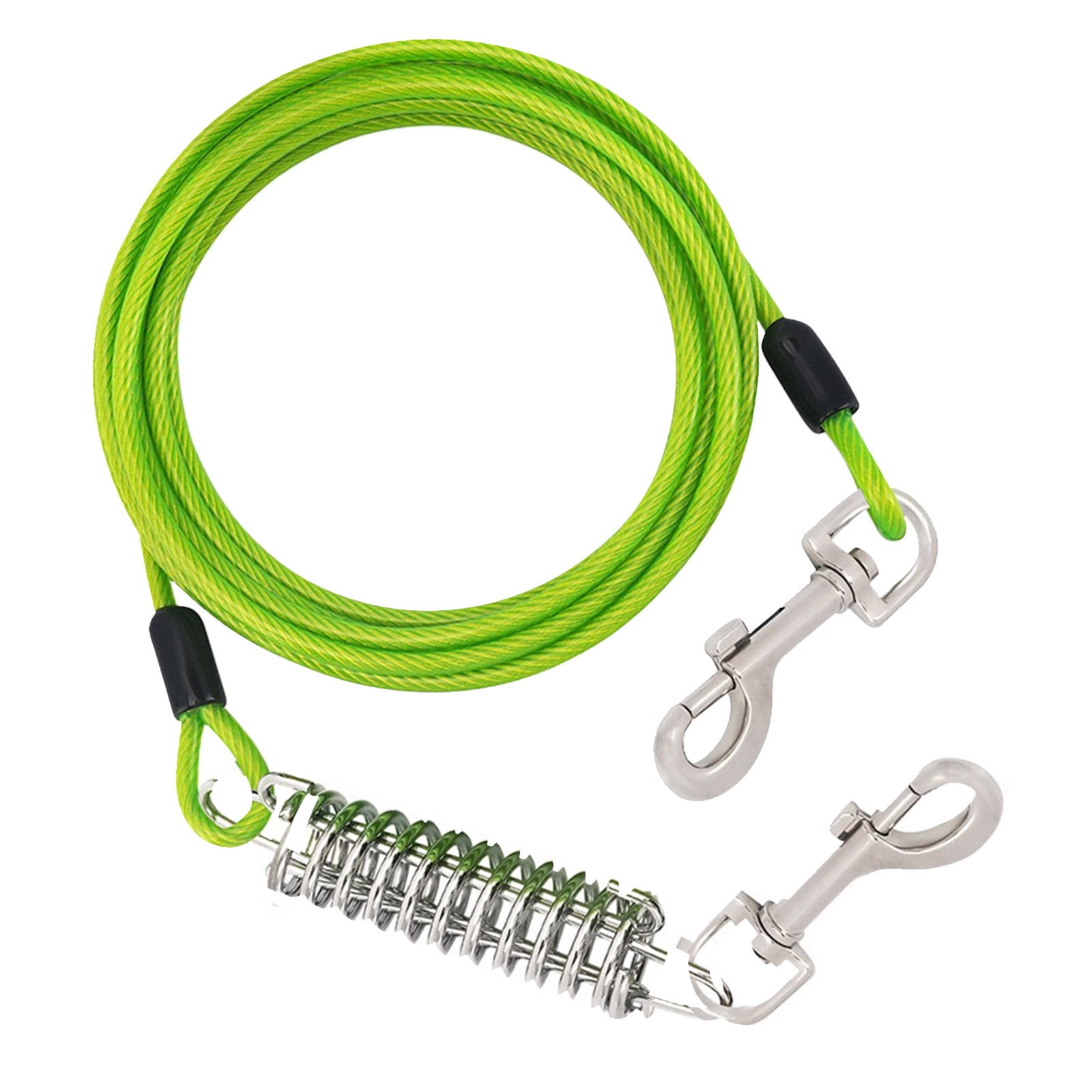 Heavy Duty Dog Tie Out 8m Long Leash with Spring and Swivel Clips ...