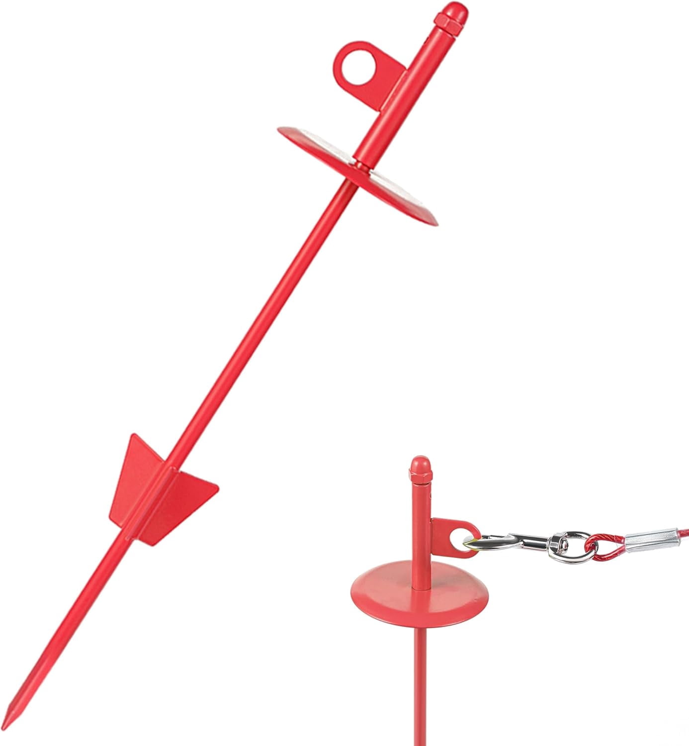Heavy Duty Dog Tie Out Stake, 360° Swivel Anchor Perfect for Beach ...