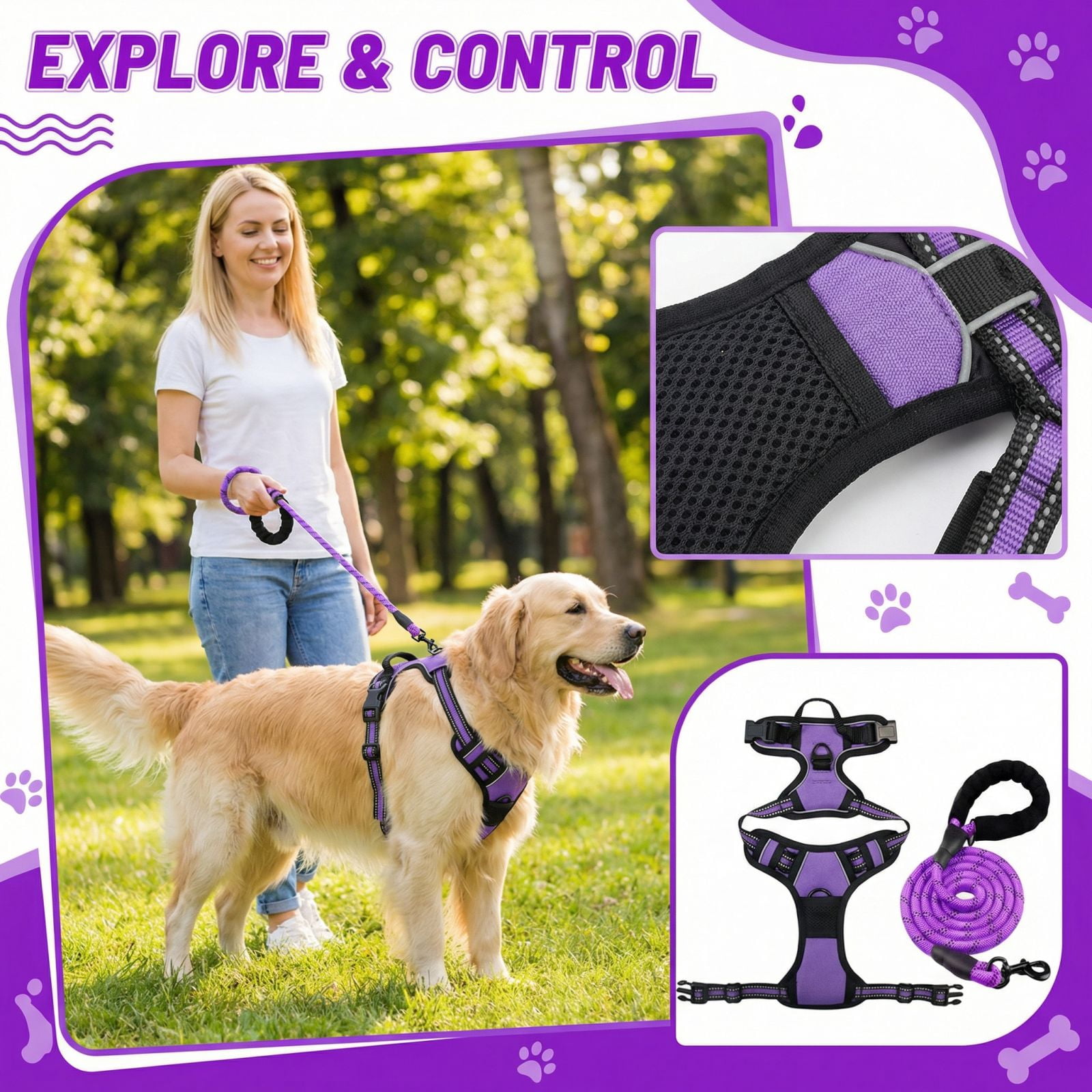 Heavy Duty Dog Tug Toy, Indestructible Tug Rope for Aggressive Chewers ...