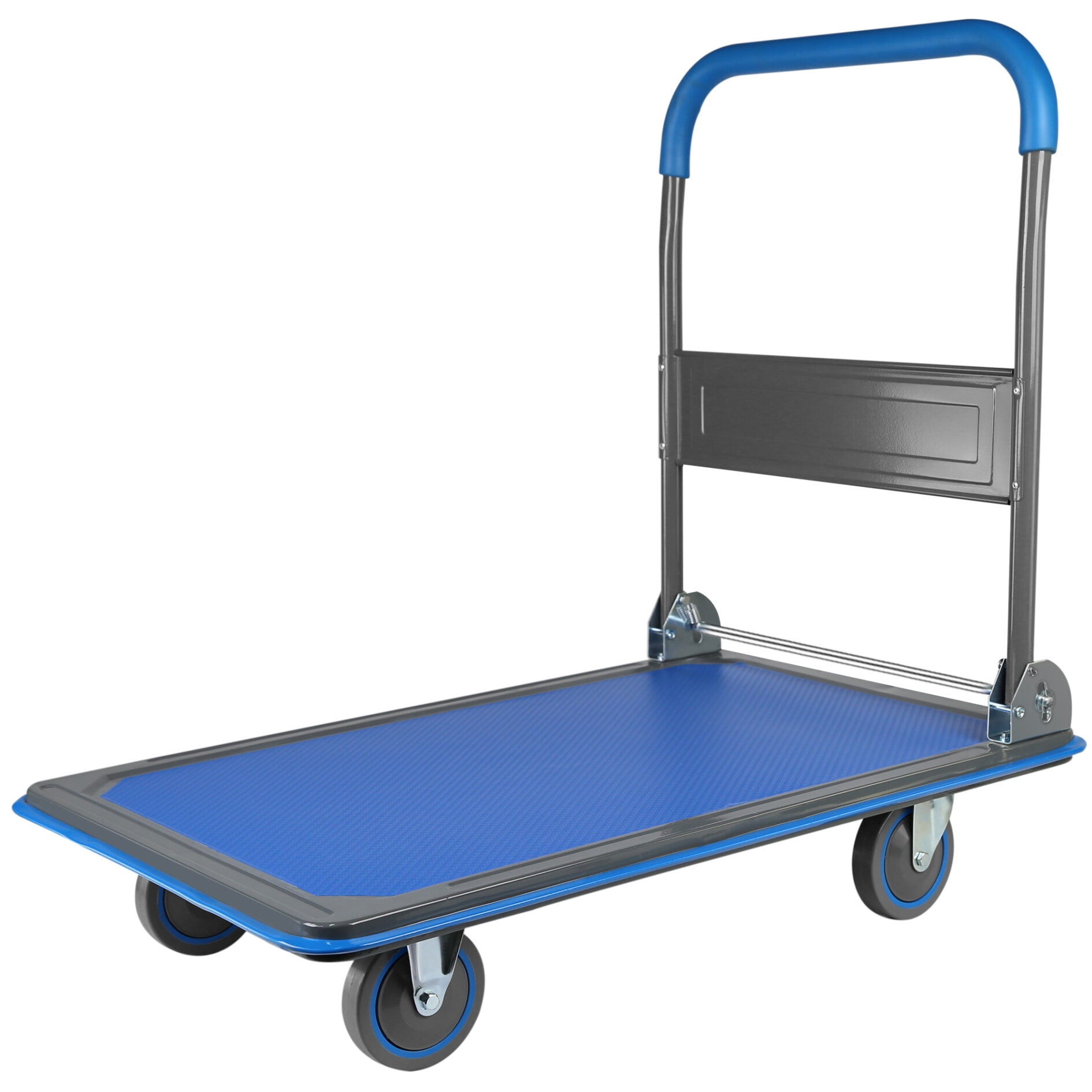 Heavy-Duty Dolly Cart with Silent Swivel Wheels, 660lbs Weight Capacity ...