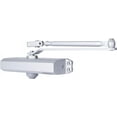 Heavy Duty Door Closer, Aluminum Finish Adjustable from Size 1 to Size ...