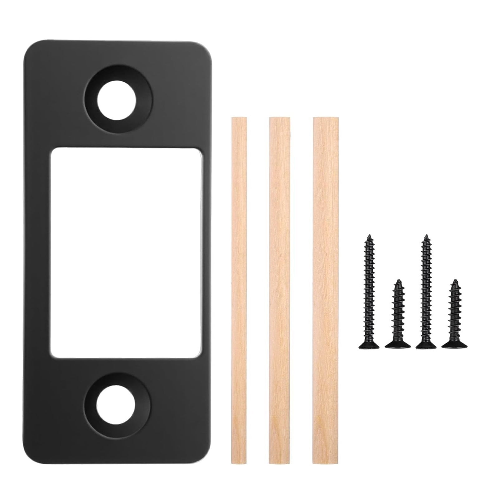 Heavy Duty Door Frame Strikes Plate Installation Set Stainless Steel ...