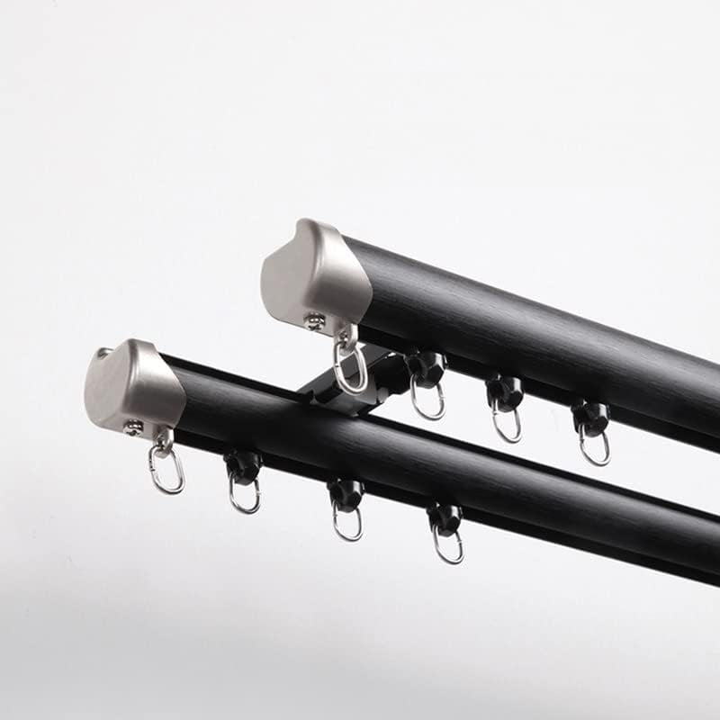 Heavy-Duty Double Curtain Rails Extra-Thick Aluminum Alloy Slide ...