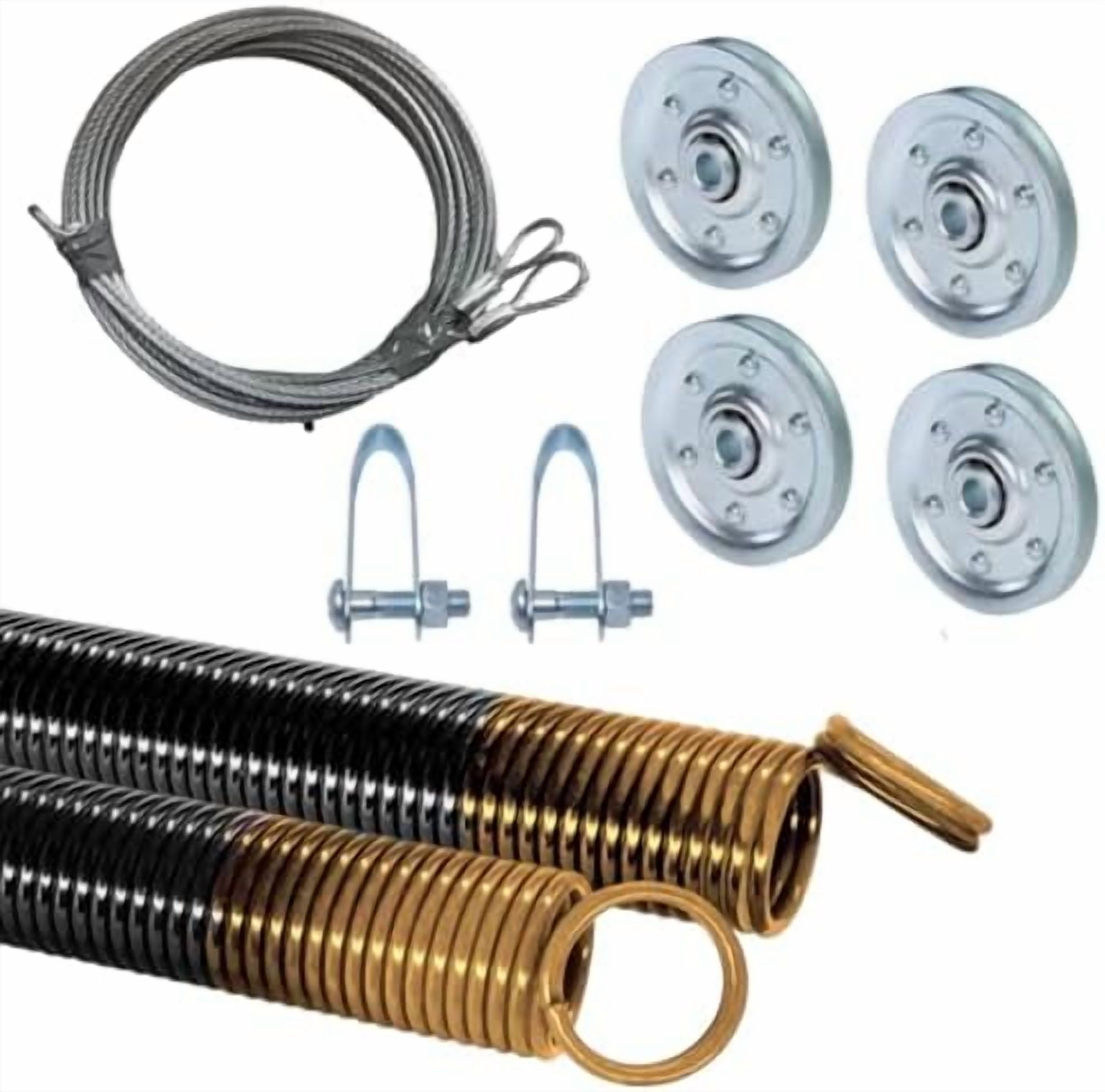 Heavy-Duty Double-Looped Garage Door Extension Springs Bundle 80 lb ...