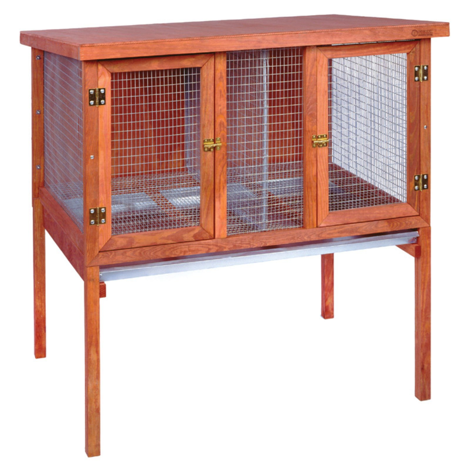 Heavy Duty Double Rabbit Hutch - Walmart.com