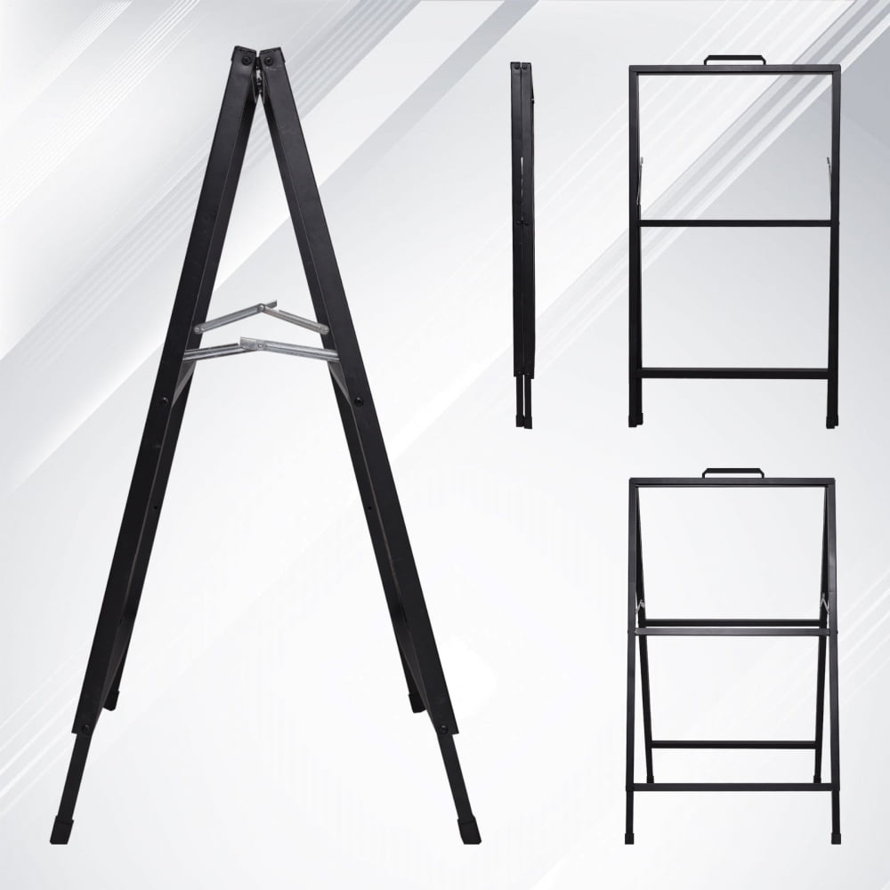 JULAM Heavy Duty Double-Sided Metal A Frame Folding Poster Holder Stand ...