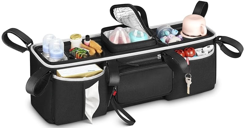 Heavy Duty Double Stroller Organizer for Bob Duallie, Baby Jogger City ...